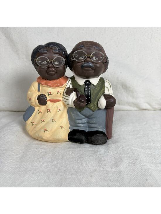 African American | Accents | Vintage Ceramic Ebony African American ...